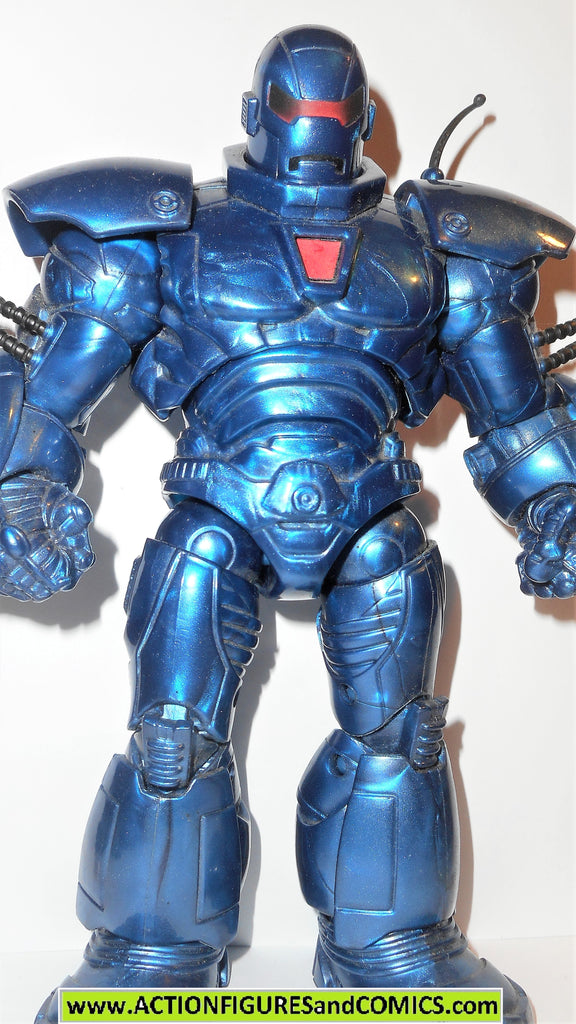 marvel legends IRON MONGER BAF complete build a figure Blue 2012 man ...
