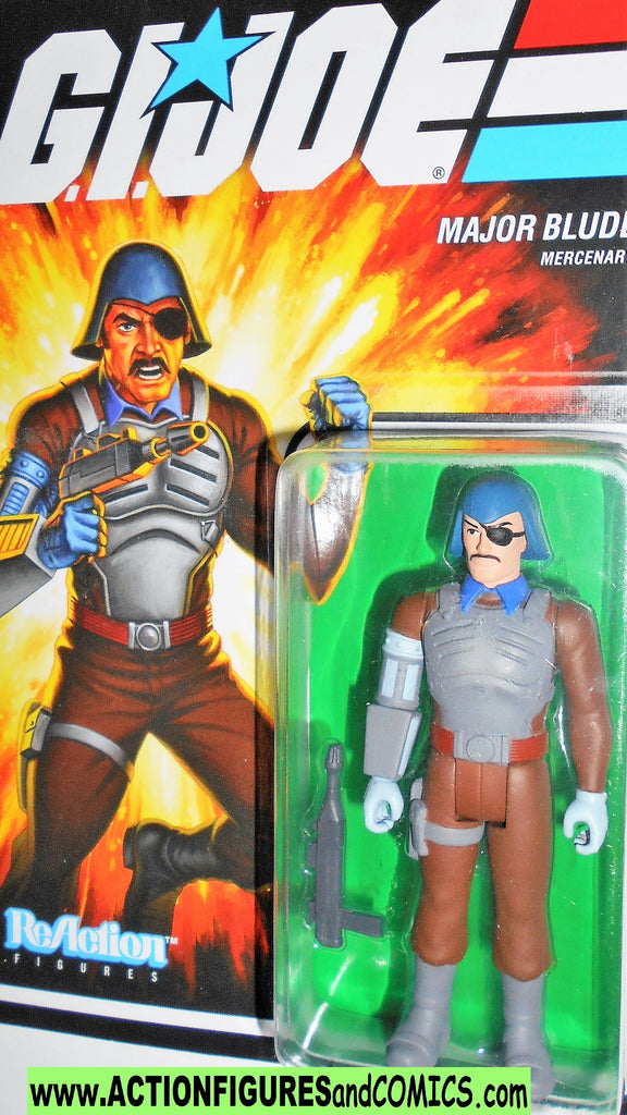 Gi joe MAJOR BLUDD 2021 Reaction super7 cartoon blood moc ...
