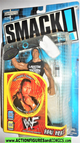 Wrestling WWE action figures ROCK Smackdown 2000 jakks moc ...