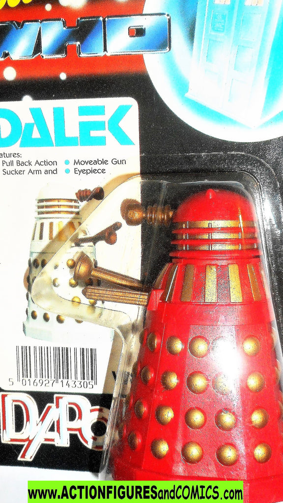 Doctor who action figures DALEK dapol red gold vintage dapol 1987 moc ...