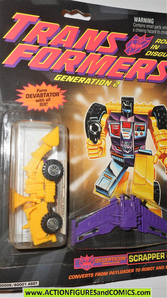 Transformers Generation 2 SCRAPPER g2 yellow DEVASTATOR moc ...