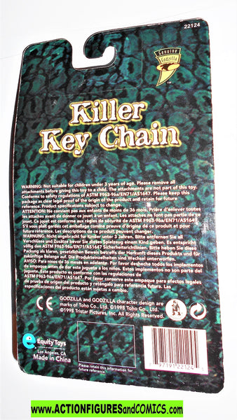 GODZILLA 1998 Killer Key godzilla head Chain Equity Toys movie 2 moc ...
