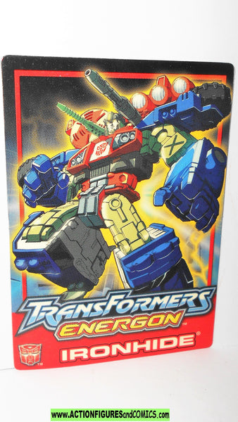 Transformers energon IRONHIDE 2003 trading card tech specs ...
