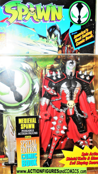 Spawn MEDIEVAL SPAWN 1994 series 1.5 black silver repaint moc ...