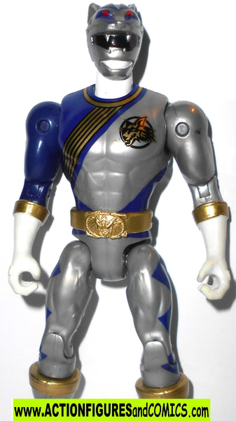 Power Rangers SILVER RANGER 5 inch Lunar Wolf wildforce bandai ...