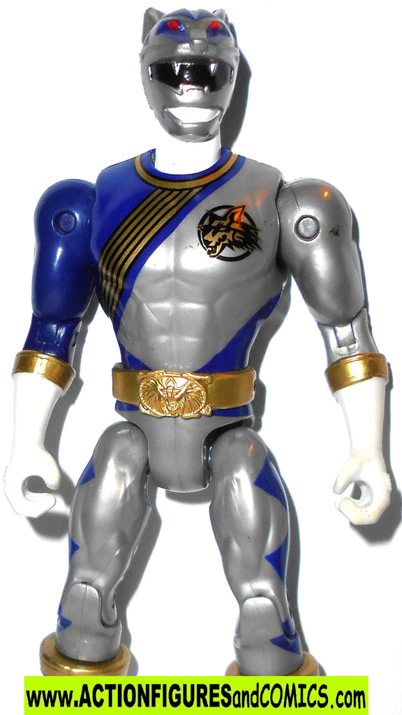 Power Rangers SILVER RANGER 5 inch Lunar Wolf wildforce bandai ...