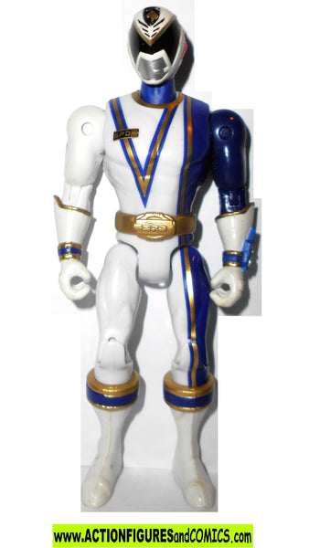 Power Rangers OMEGA RANGER 5 inch SPD Megaforce white fig ...