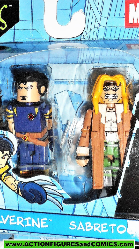 minimates WOLVERINE ULTIMATE SABRETOOTH 2003 x-men action figure mib m ...