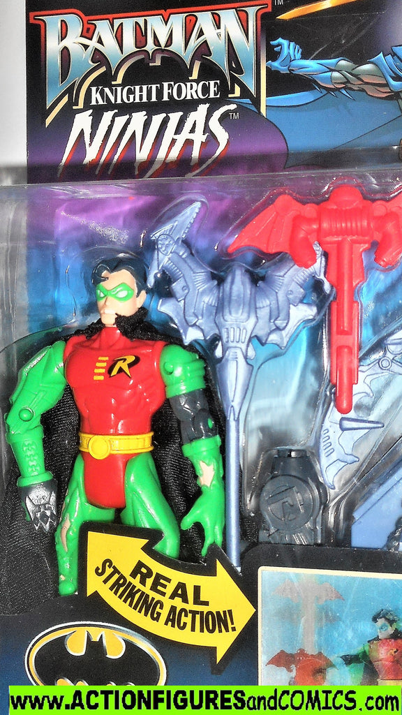 BATMAN knight force ninjas SIDE STRIKE ROBIN complete kenner moc ...