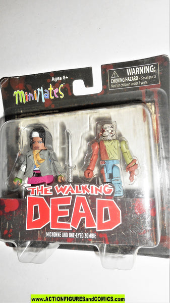 minimates MICHONNE ONE-EYED ZOMBIE the walking dead moc ...