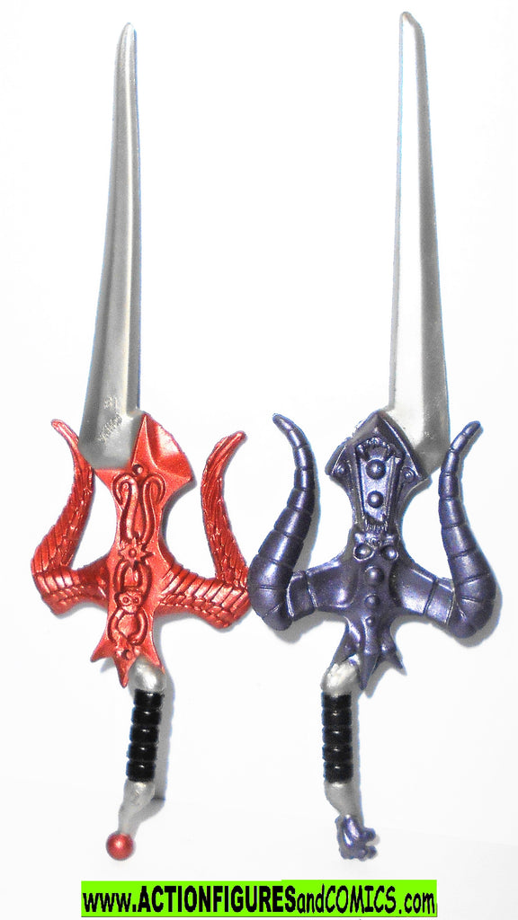 masters of the universe SKELETOR HE-MAN SWORDS 2002 motu part ...