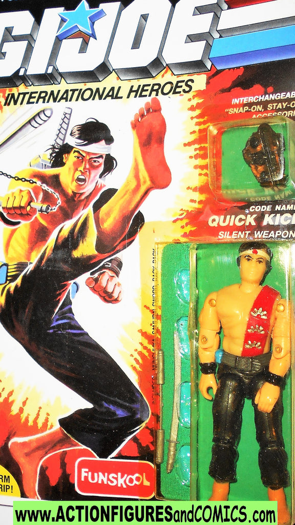 gi joe QUICK KICK 1985 1999 funskool hasbro vintage g i moc 00 ...