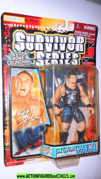 Wrestling action figures KEN SHAMROCK blue base wwf wwe moc ...