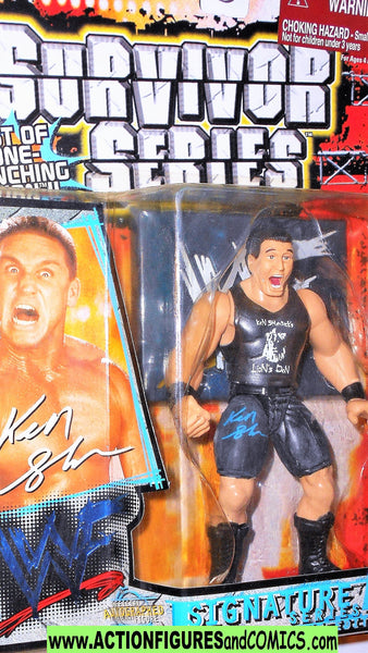 Wrestling action figures KEN SHAMROCK blue base wwf wwe moc ...