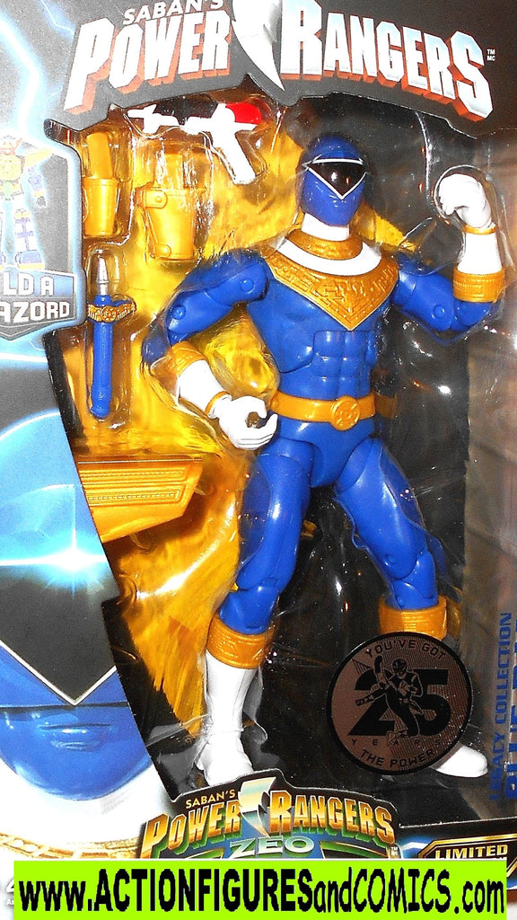 Power Rangers BLUE RANGER Zeo legacy bandai lightning moc mib ...