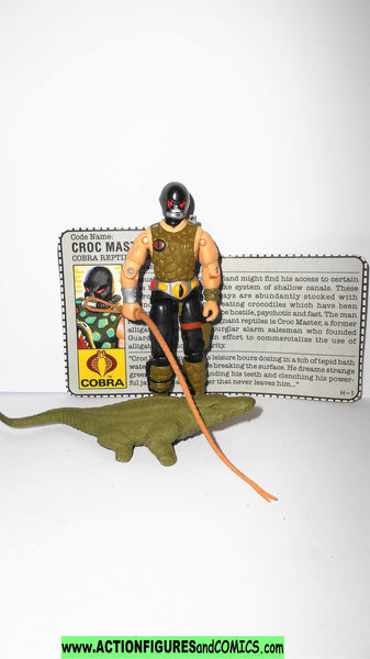 gi joe CROC MASTER 1987 w alligator crocodile vintage hasbro v1 ...