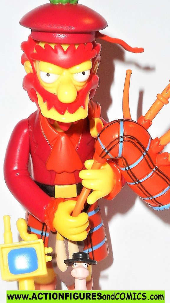 Simpsons GROUNDSKEEPER WILLIE in KILT 2003 series 14 wos action figure ...