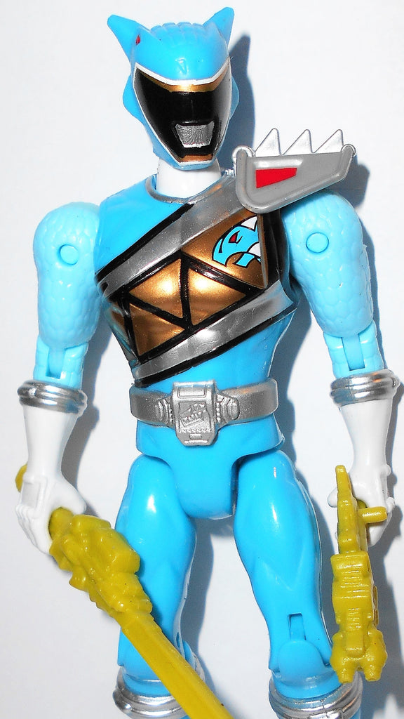 Power Rangers AQUA RANGER 5 inch 2016 2015 Dino super Charge bandai ...