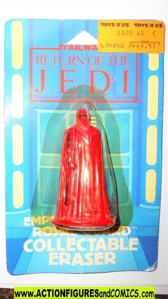 star wars action figures ROYAL GUARD 1983 emperor's collectable eraser ...