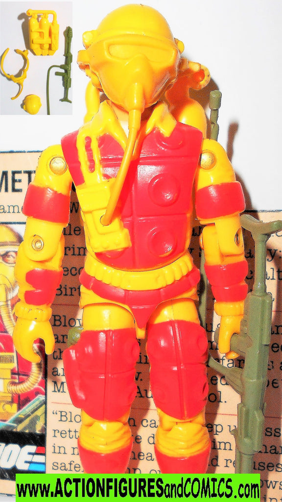 Gi joe BLOWTORCH 1984 v1 100% COMPLETE & File Card vintage gijoe ...