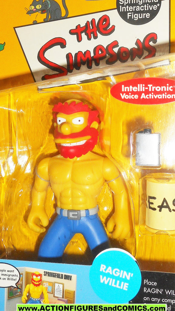 simpsons GROUNDSKEEPER WILLIE RAGING 2002 playmates world of simpsons ...