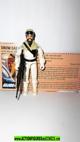 Gi joe FROSTBITE 1985 vintage 100% COMPLETE w File Card ...