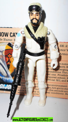 Gi joe FROSTBITE 1985 vintage 100% COMPLETE w File Card ...