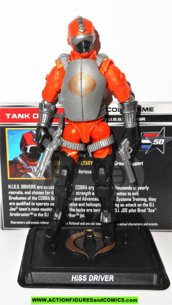 gi joe HISS DRIVER 2015 v5 orange 50th anniversary complete g i ...