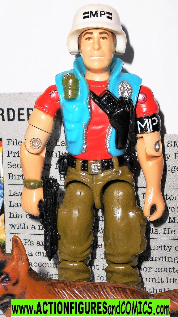 gi joe LAW & ORDER dog 1987 v1 vintage MP military police ...