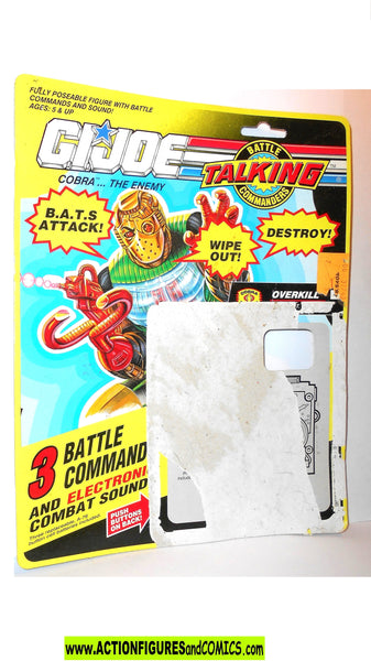 Gi joe OVERKILL 1992 vintage ninja force Complete FULL CARD ...