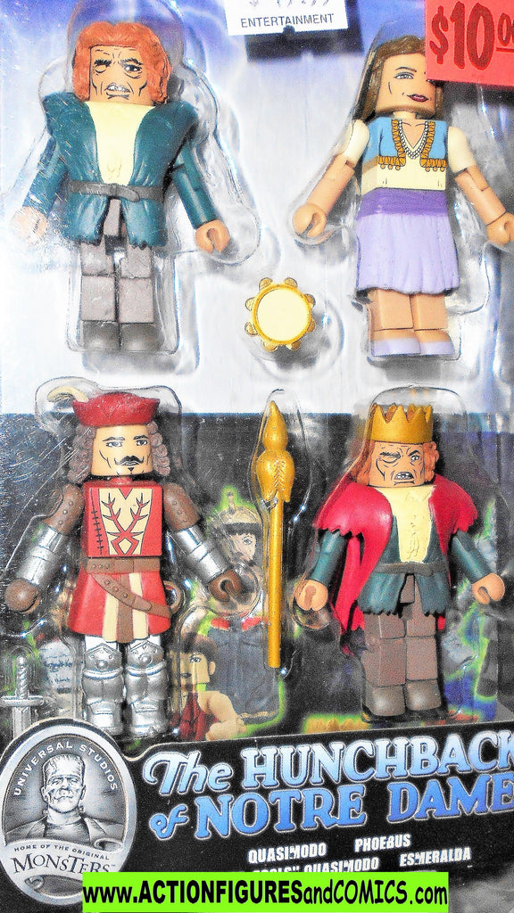 minimates Hunchback of Notre Dame 4 pack set universal horror moc ...
