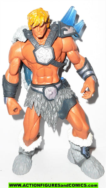 masters of the universe HE-MAN ICE ARMOR he-man 2002 complete motu act ...