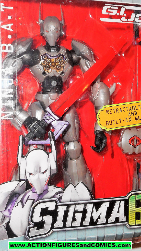 Gi joe BAT NINJA B.A.T. sigma 6 six 8 inch 2006 g i action figure moc ...