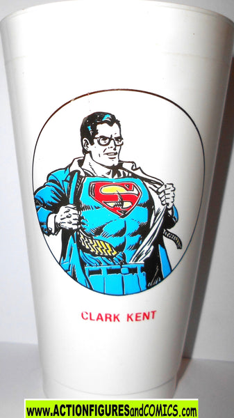 DC slurpee cup CLARK KENT 1973 vintage superman super heroes ...