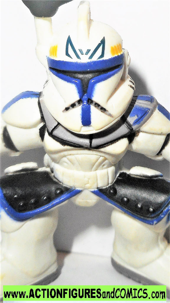 STAR WARS galactic heroes CLONE COMMANDER CAPTAIN REX complete ...