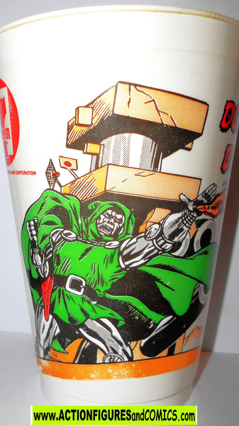Marvel slurpee cup NAMOR vs DR DOOM 1977 super heroes ...