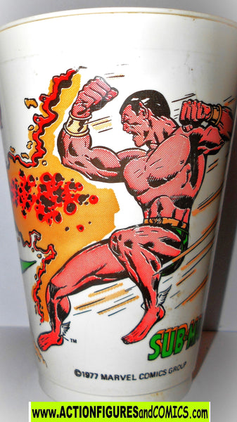 Marvel slurpee cup NAMOR vs DR DOOM 1977 super heroes ...
