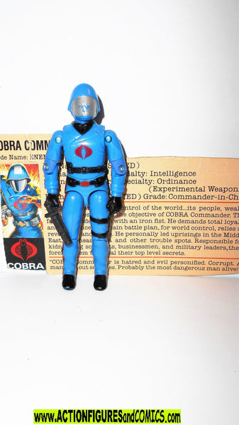 Gi joe COBRA COMMANDER 1983 100% COMPLETE file card vintage ...