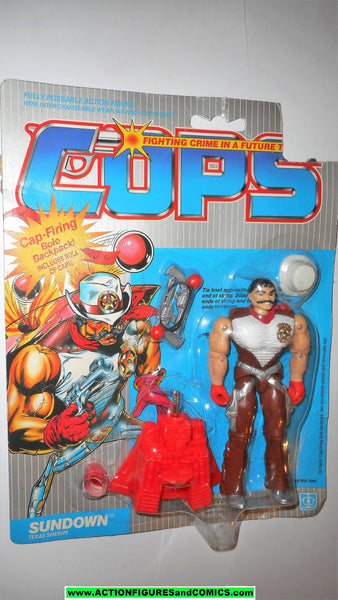 Cops 'n Crooks SUNDOWN c.o.p.s. hasbro toys 1988 vintage action figure ...
