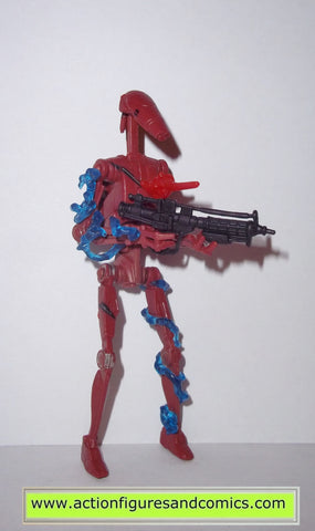 star wars action figures BATTLE DROID 2002 Red arena 2002 aotc ...